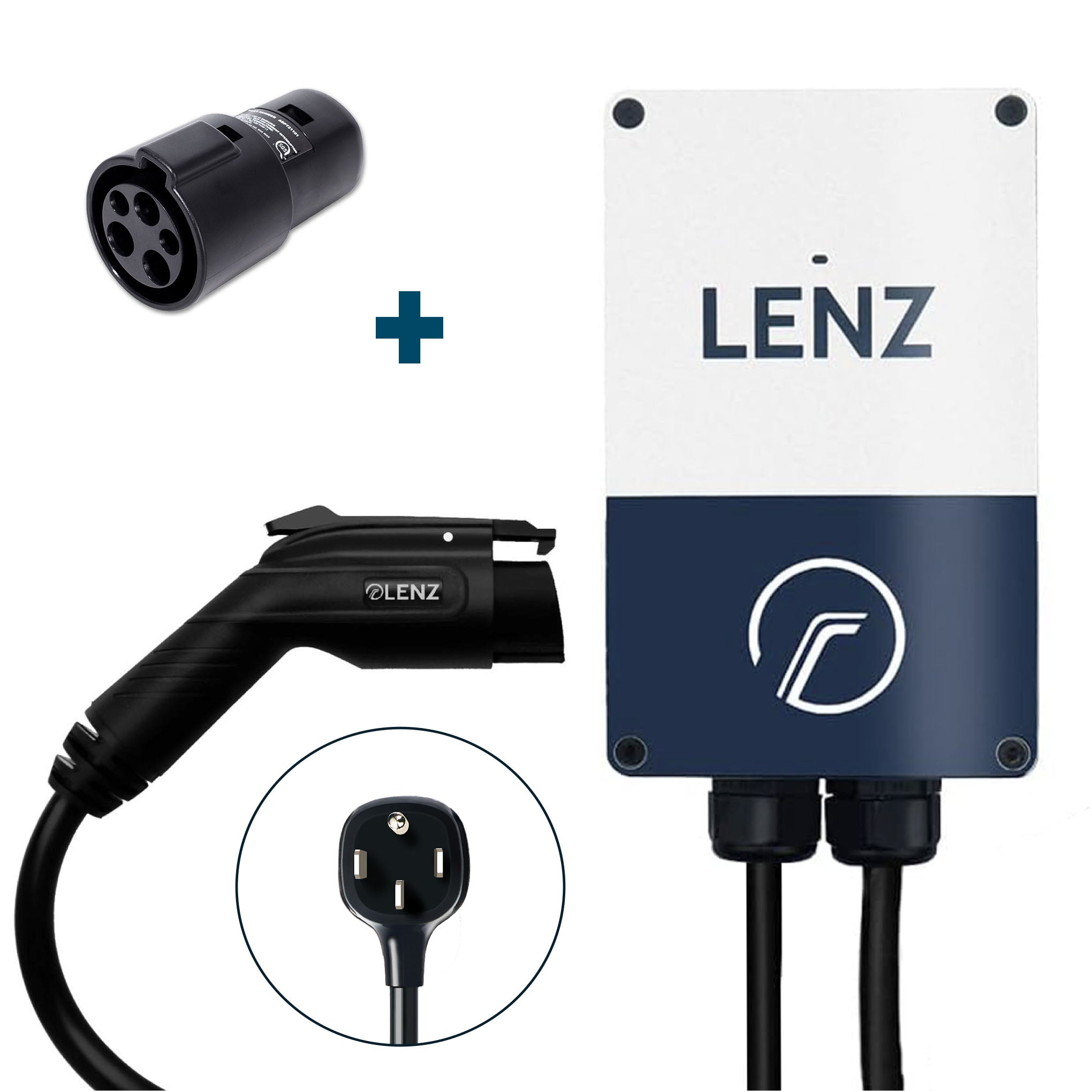 Home Charging Bundle (Charge either Tesla or non-Tesla EV): LENZ Level